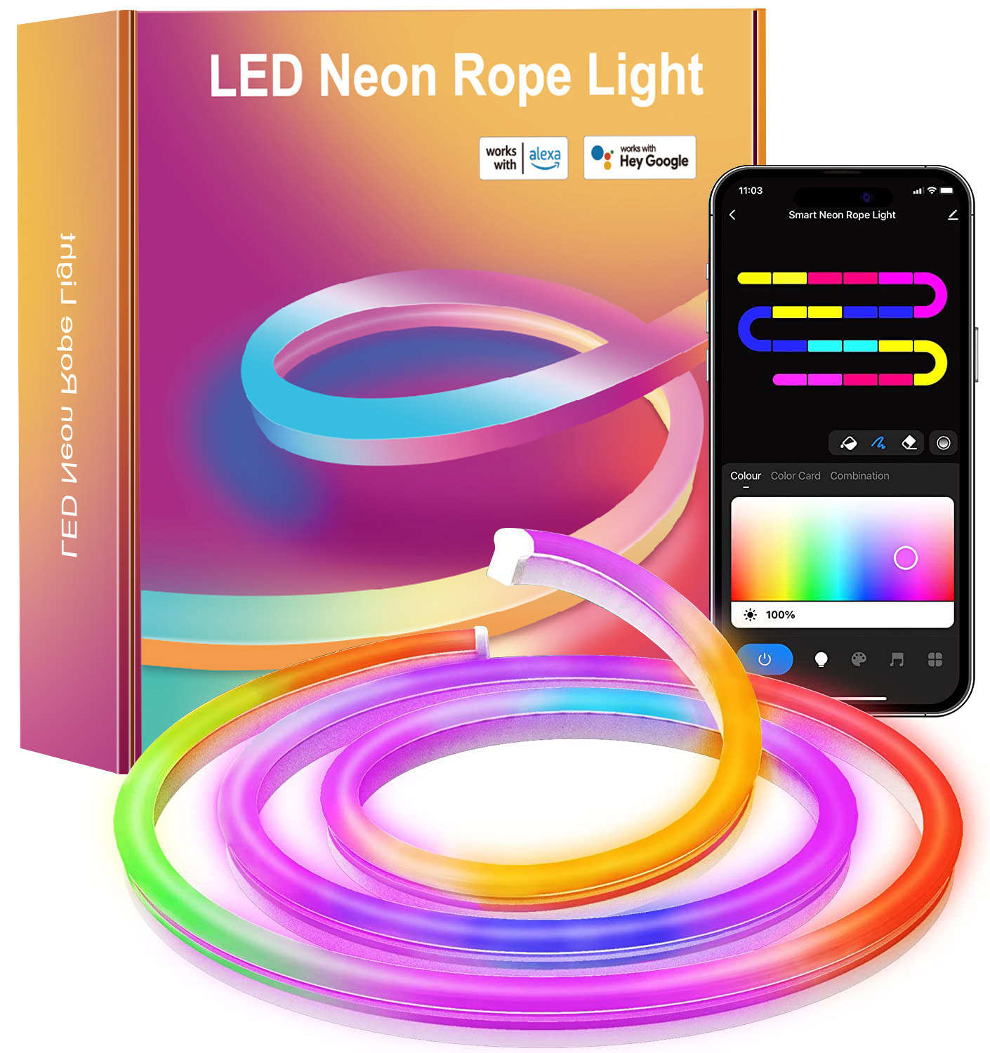 ლედ ლენტი, Wifi Sync Music Smart Lighting Rgb Magic Color Waterproof ...